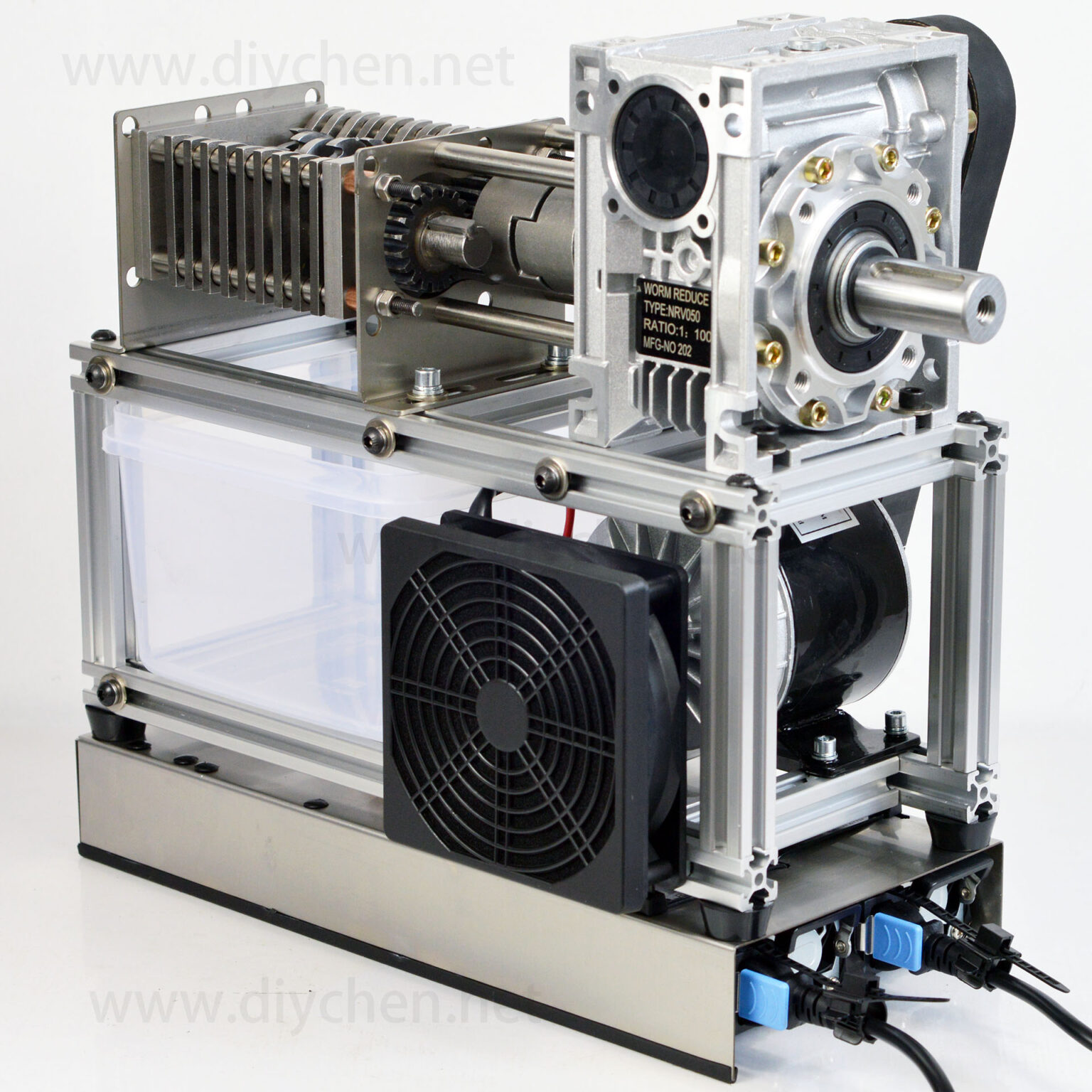 Mini shredder includes reducer, motor and automatic control module, DC ...