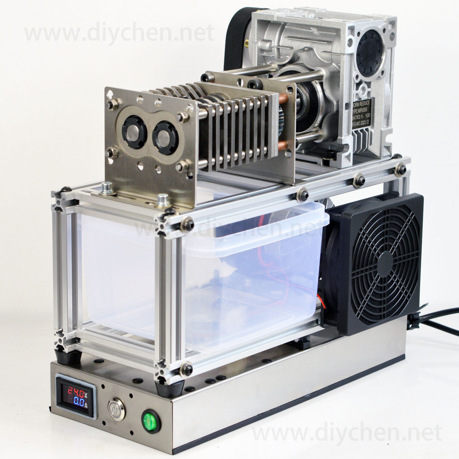Mini shredder includes reducer, motor and automatic control module, DC ...