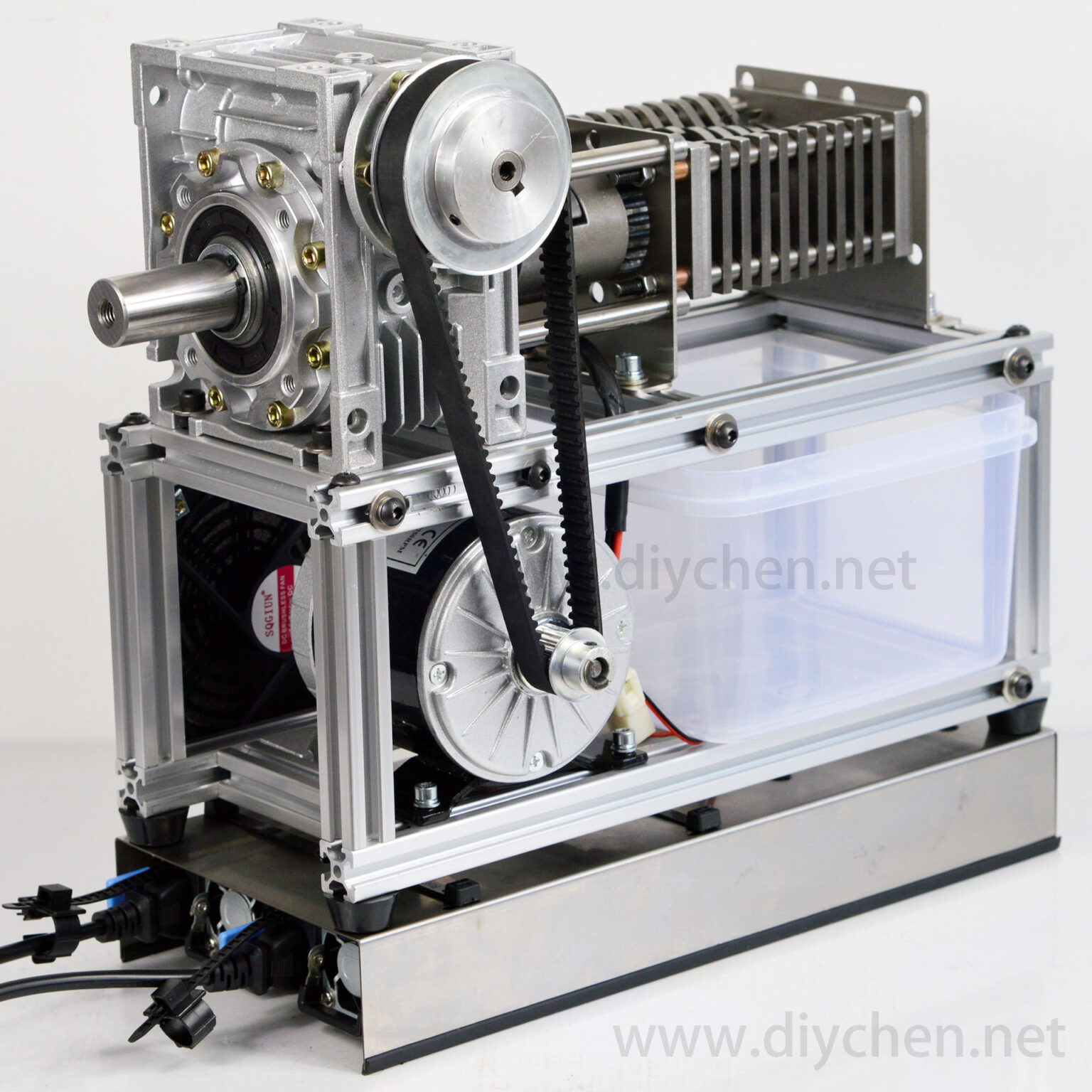 Mini shredder includes reducer, motor and automatic control module, DC ...