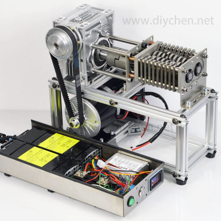 Mini shredder includes reducer, motor and automatic control module, DC ...